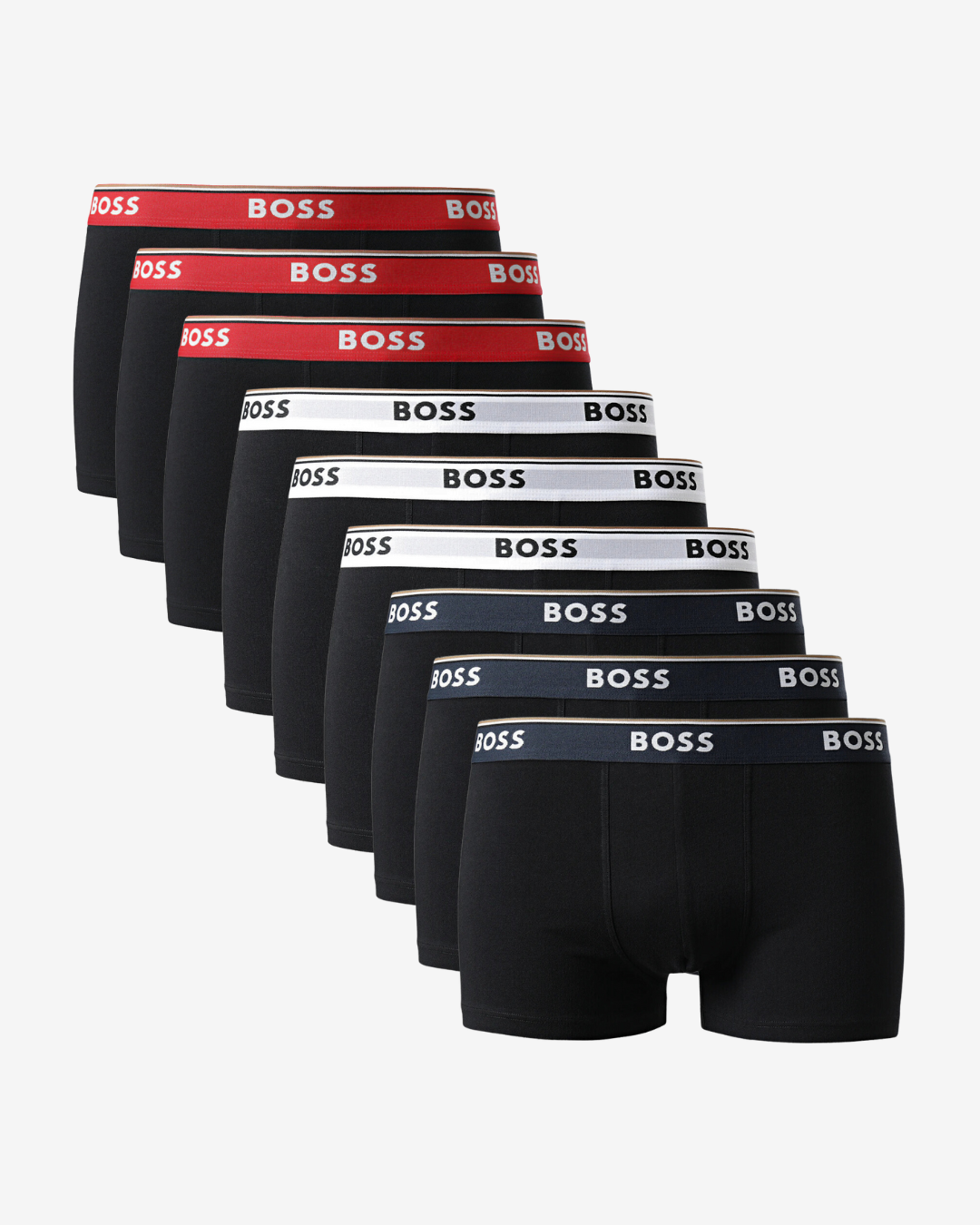 Boss Boxershorts trunk power 9-pak - Rød WB Mix ⇒ Modish