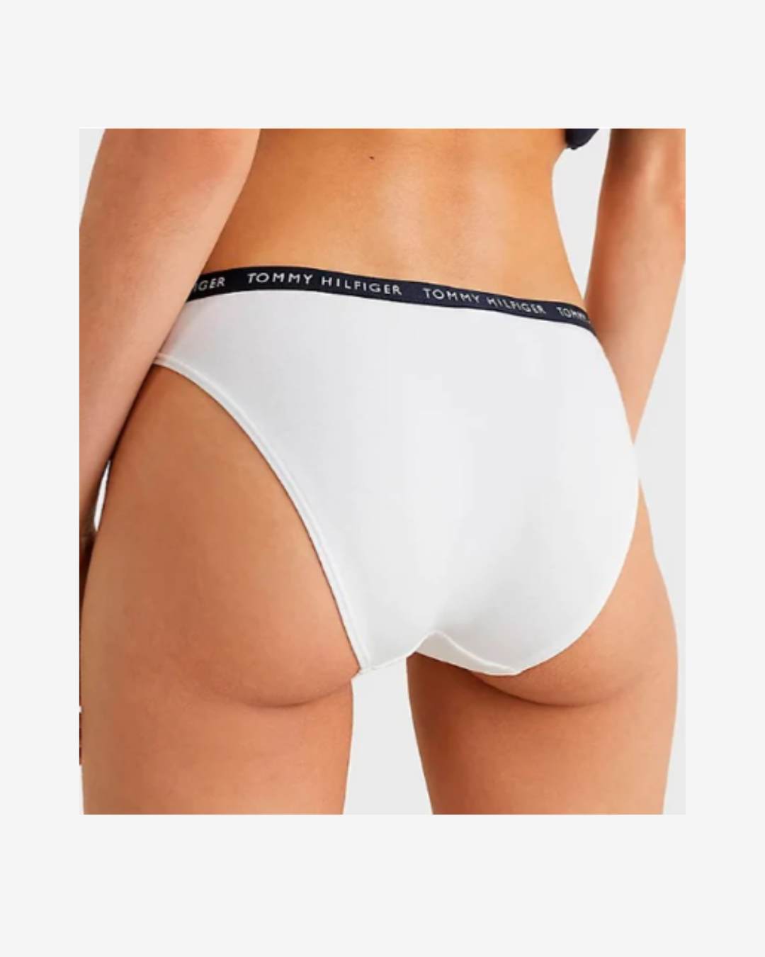 Tommy Hilfiger Logo bikini trusser 3-pak - Sort / Hvid / Grå ⇒ Modish